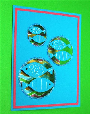 Capadia Designs: Fish Bubbles Card