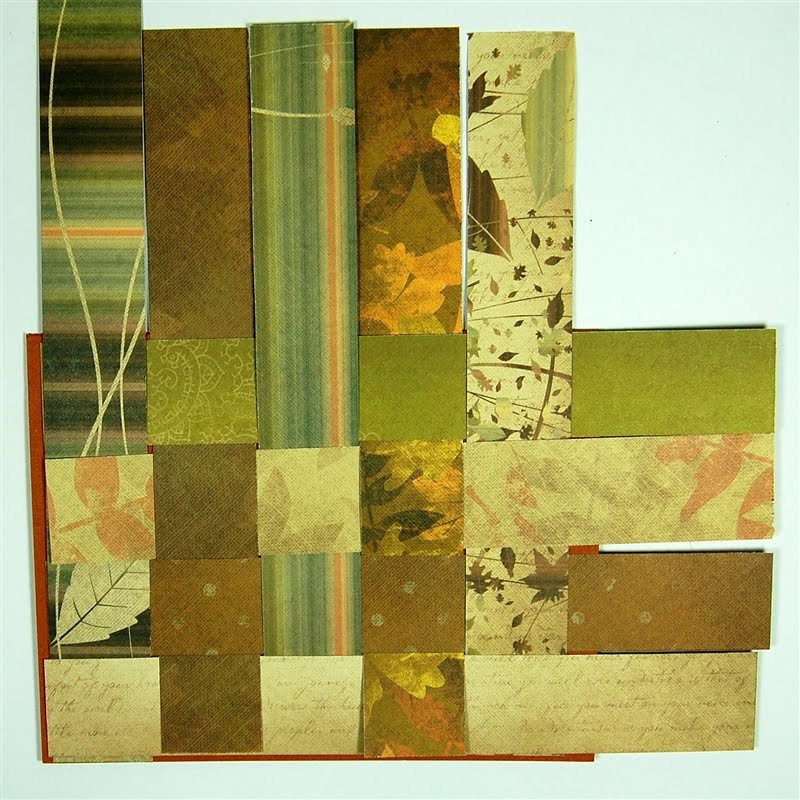 Capadia Designs: Autumn Patchwork Notecard