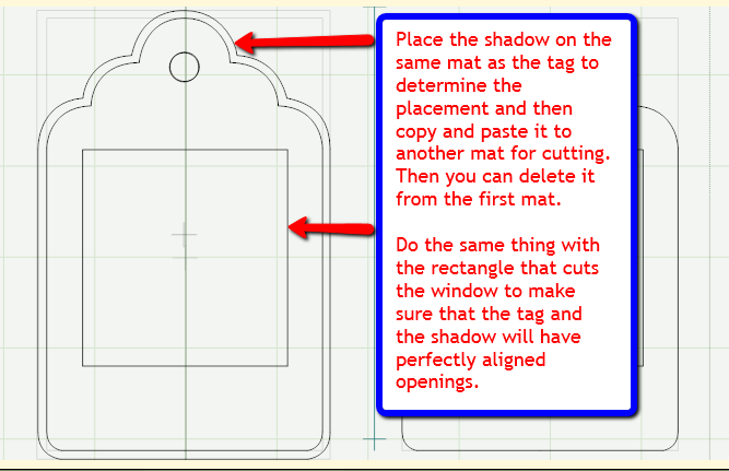Capadia Designs: Directions for Tags with Ribbon Windows