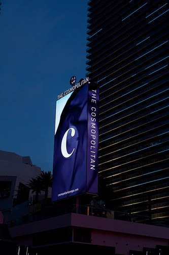 Vegas Hotel News: Cosmopolitan Marquee Turned On