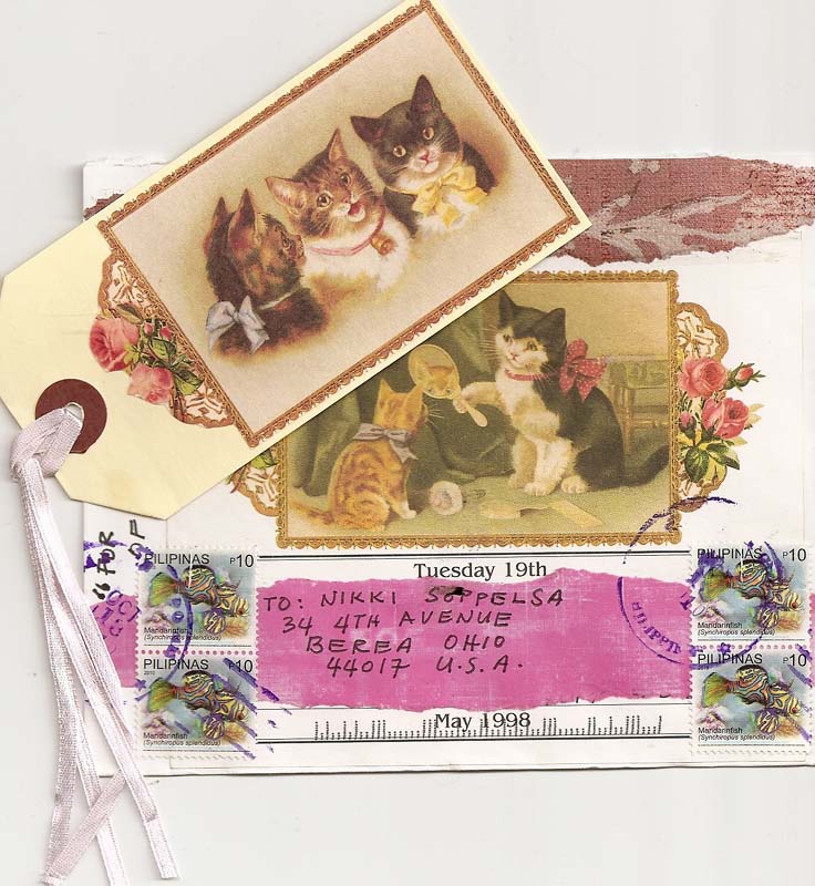 ***For The Love of Cats*** *********Mail Art*********