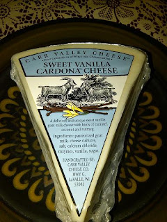 Pleasure of Eating: Cheese of the week: Sweet Vanilla Cardona
