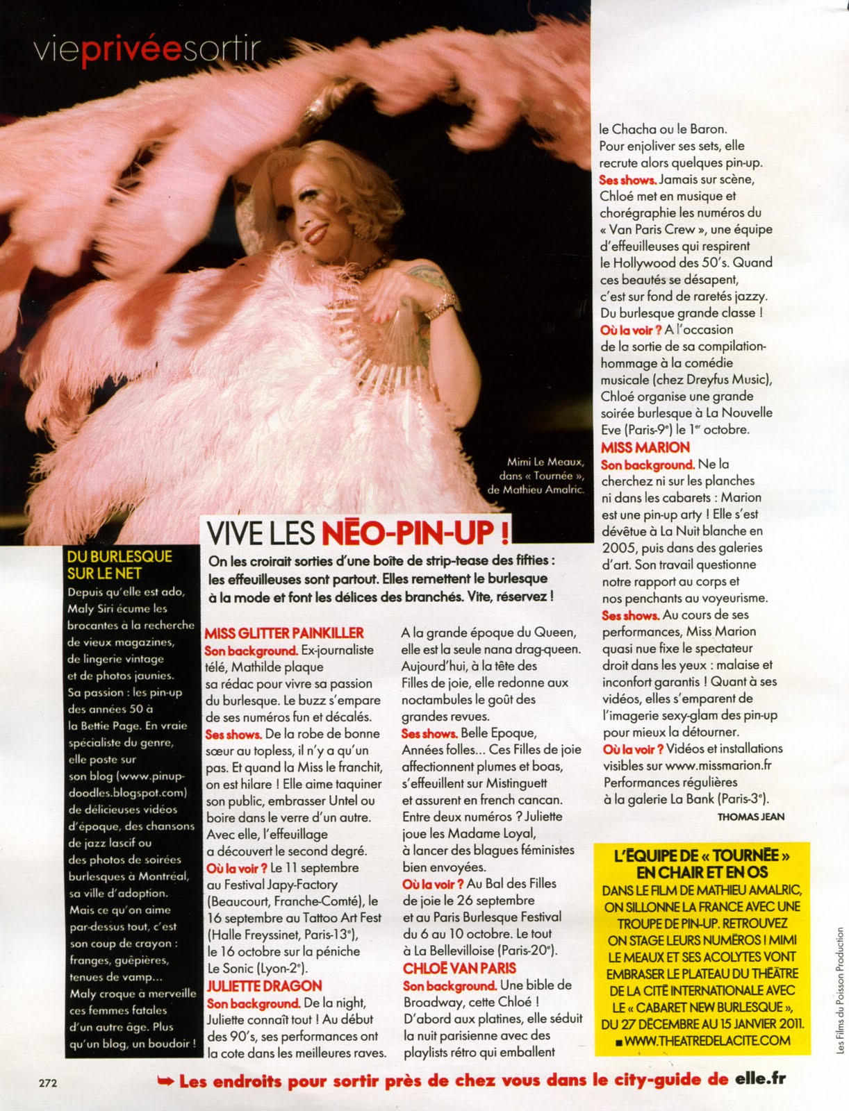 PRESS REVIEW: Dans ELLE 10 Septembre 2010 - VIVE LES NEO-PIN-UP