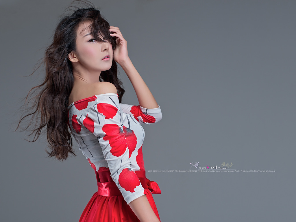 Beautiful Korean model - Park Hyun Sun (박현선) in red | Girls 8x - 9x