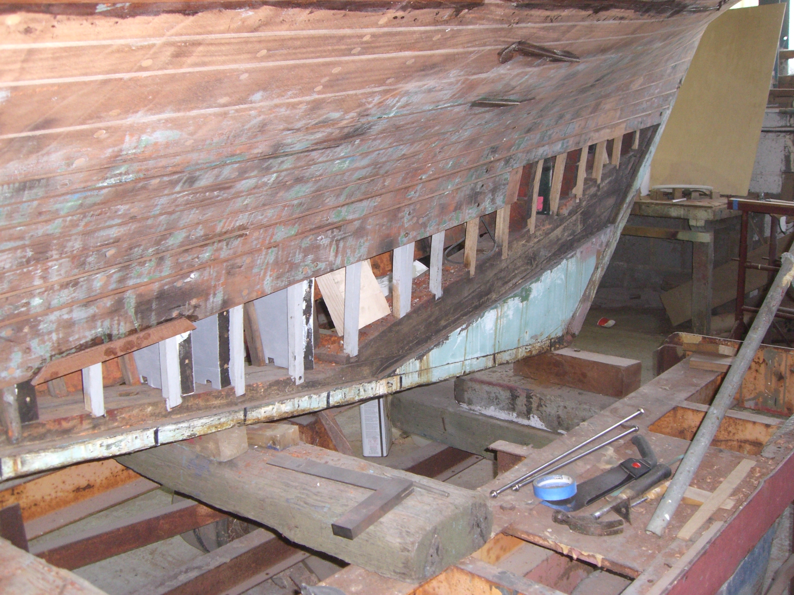 Classic Restorations: Stern post repair and planking