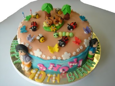Yochana's Cake Delight! : Insect Theme Cake for Shoni