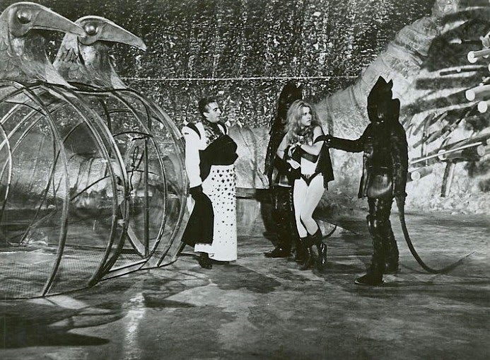 BARBARELLA'S SHAGPILE COCKPIT: SET DESIGNS