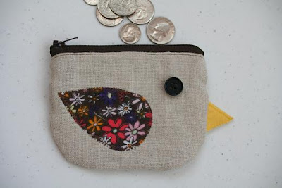 chick chick sewing: Birdie coin purse and more bird stuff...
