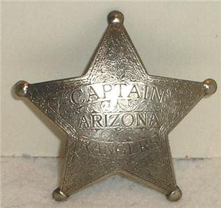 Collectibles + Closeouts: Captain Arizona Rangers Old West Police Badge