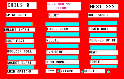 Mega man 10: Megaman 11 evolution pause aka weapon select