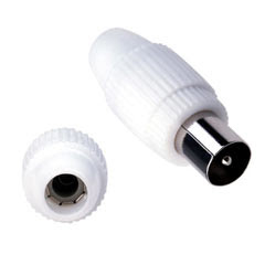 Cable Accessories: TV Antenna Plug Converter Male to Female