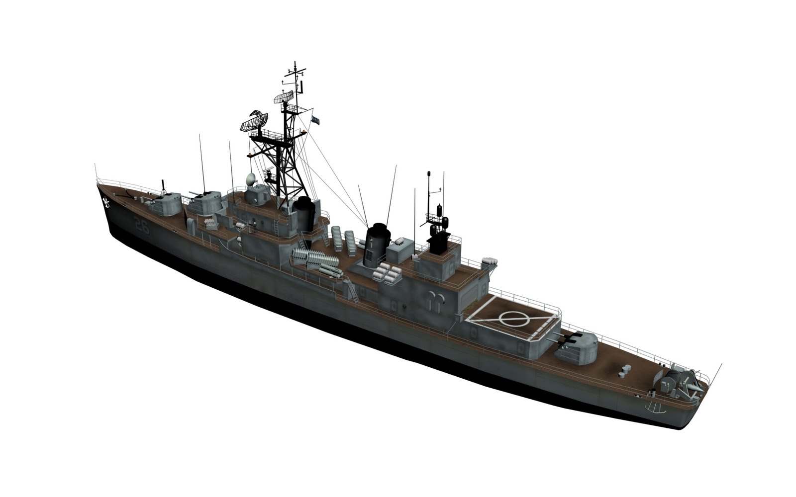 Arte en 3D: Segunda División de destructores - 1982