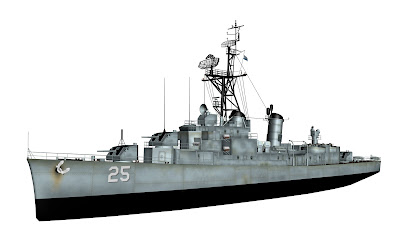 Arte en 3D: Segunda División de destructores - 1982