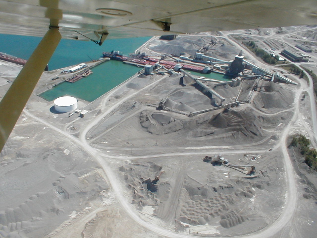 Rogers City Manager's Blog: Aerial Picture of Freighter loading at the ...