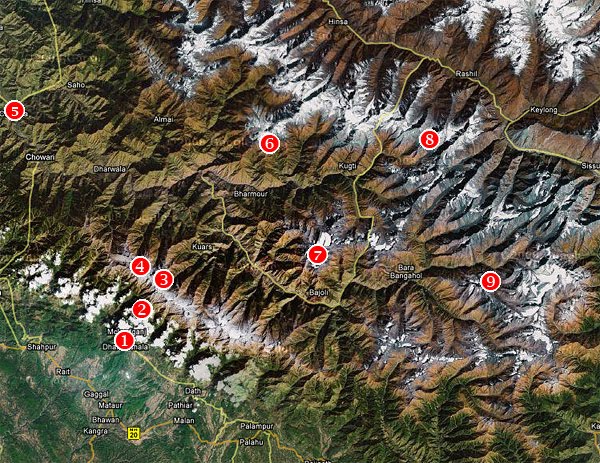 Himalayan Trail Trekker: Treks out of Dharamsala / McLeod Ganj ...