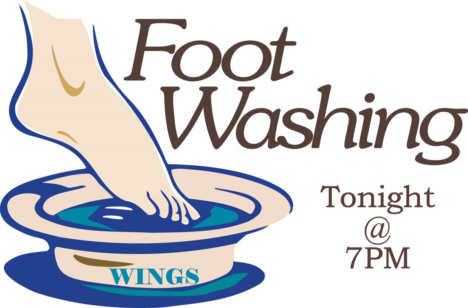 WINGS' : Foot Washing Tonight @ 7PM