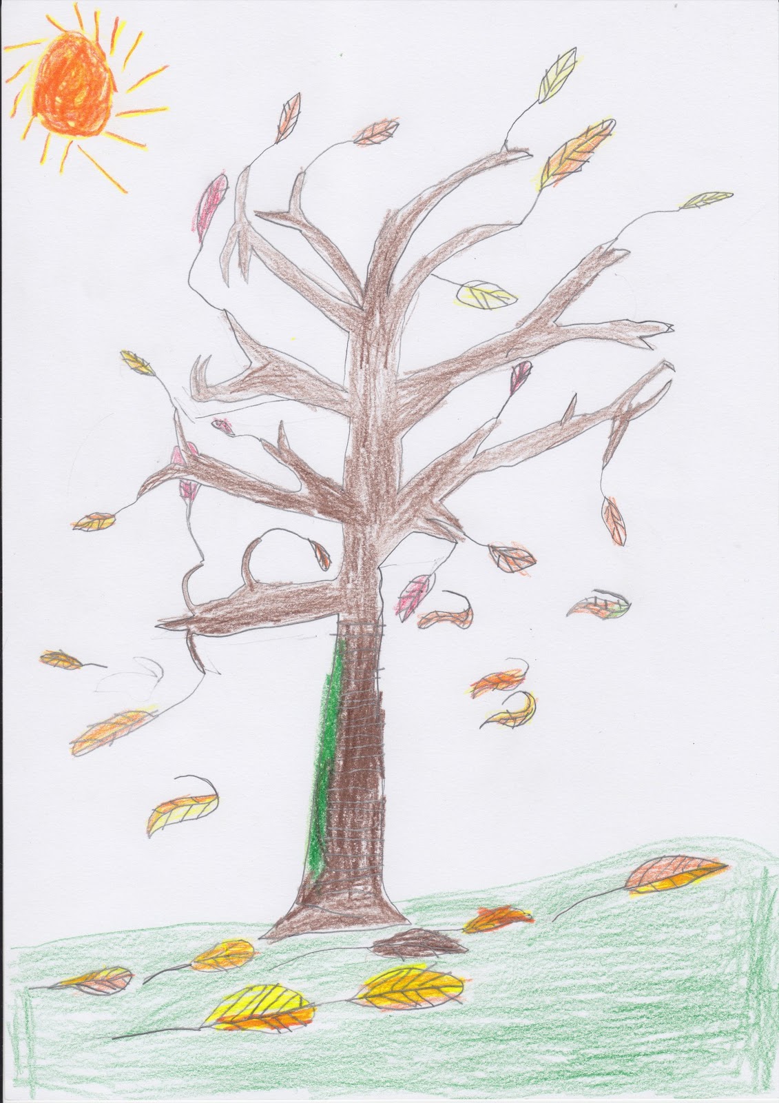 1 B.OSZTÁLY BLOG PERGAMENJE: RAJZOK III. - Őszi fa