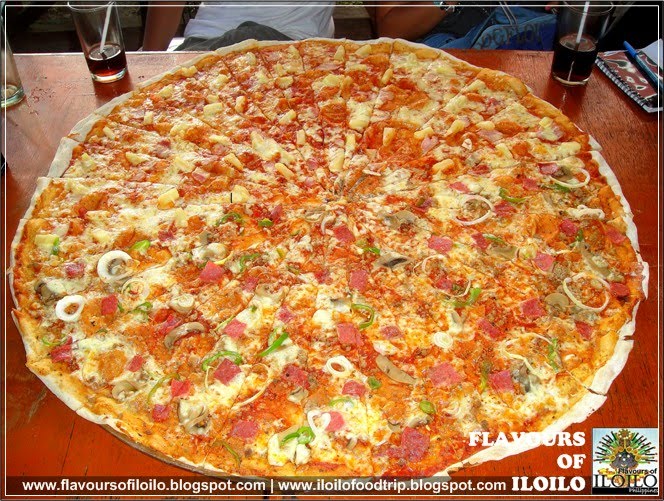 One GIGANTIC pizza to commence one GARGANTUAN task