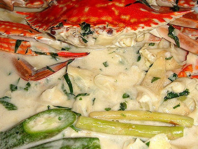 Ginata-ang tambo with kasag