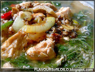 Sinigang na fried (canned) pink salmon