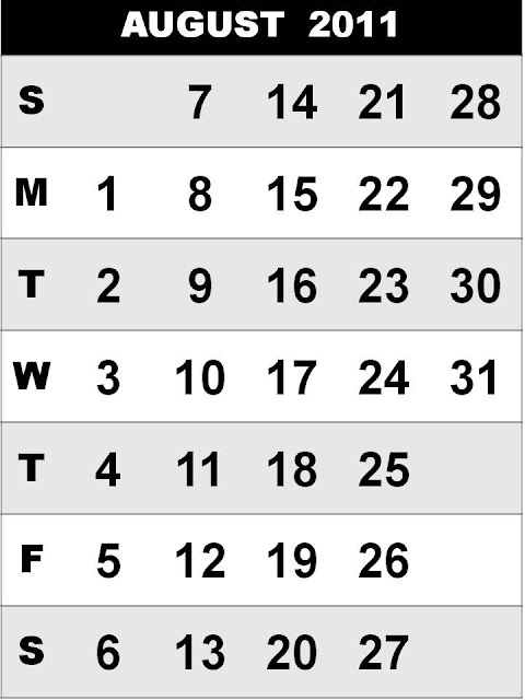 njyloolus: august 2013 calendar