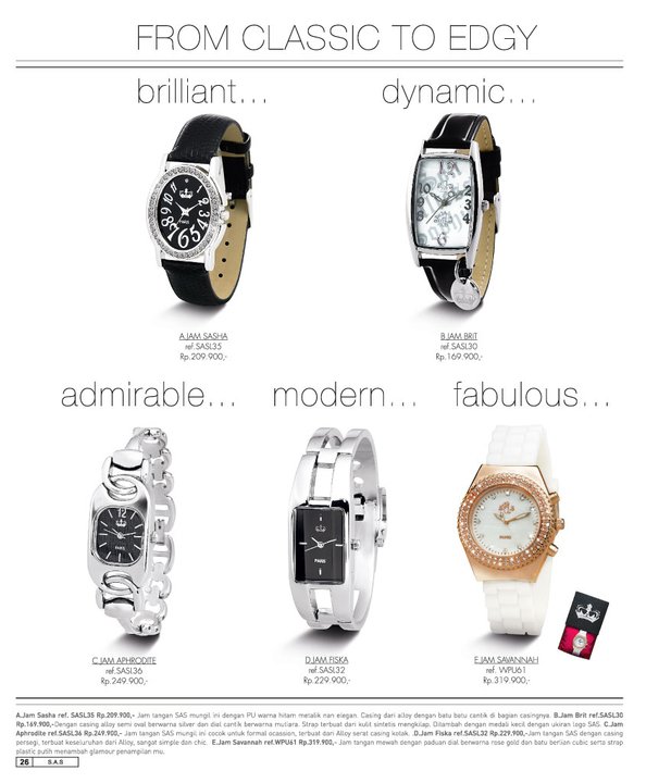 Sophie Lover: Katalog Januari 2011 - Jam Tangan