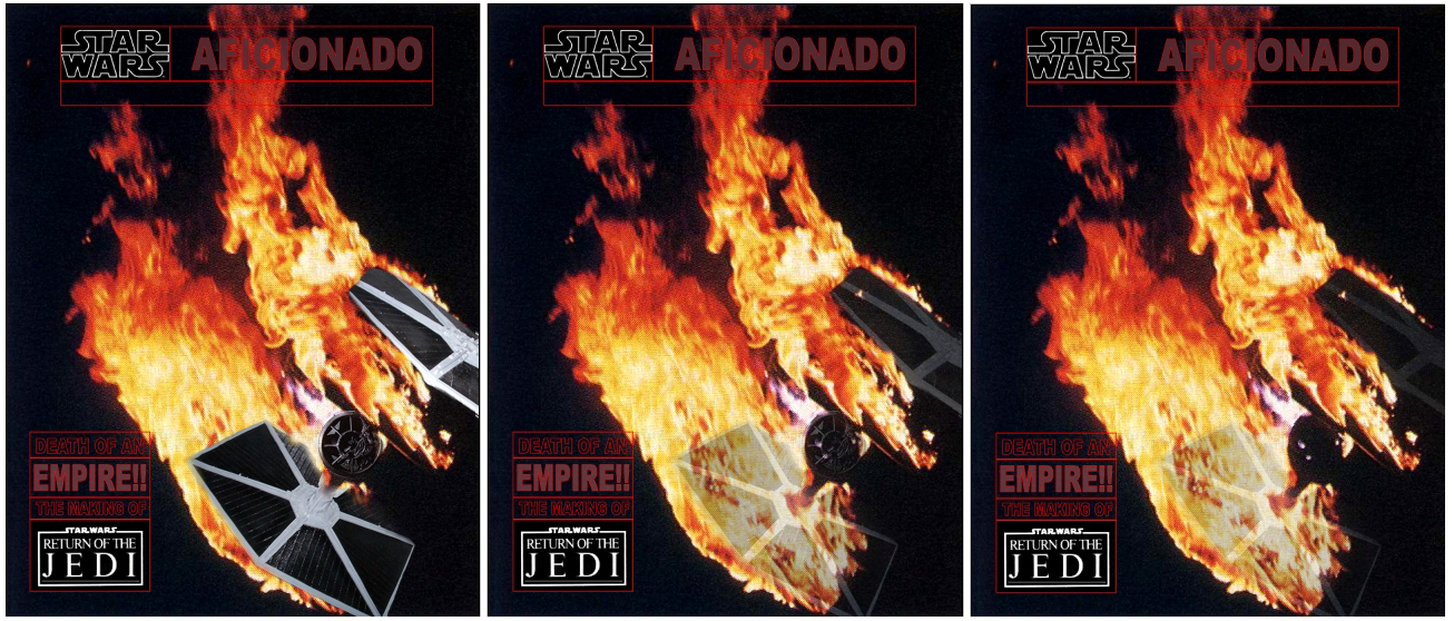 STAR WARS AFICIONADO WEBSITE: ILM CLASSIC IMAGE: AN EMPIRE IN FLAMES!