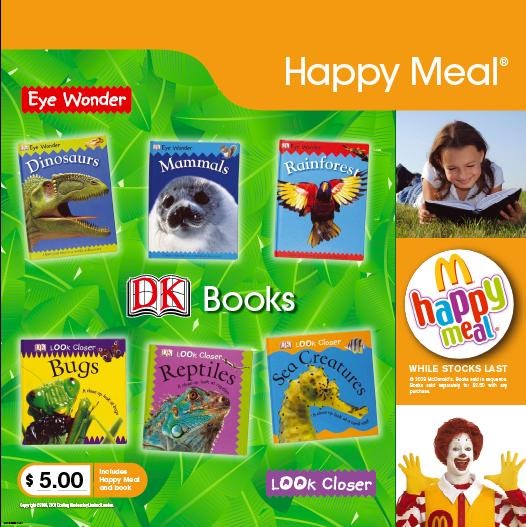 Toy Collector New Zealand: McDonalds DK Eye Wonder Books 2009 ...
