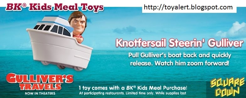 Burger King Gullivers Travels Kids Meal Toys 2010-2011 | Toy Alert