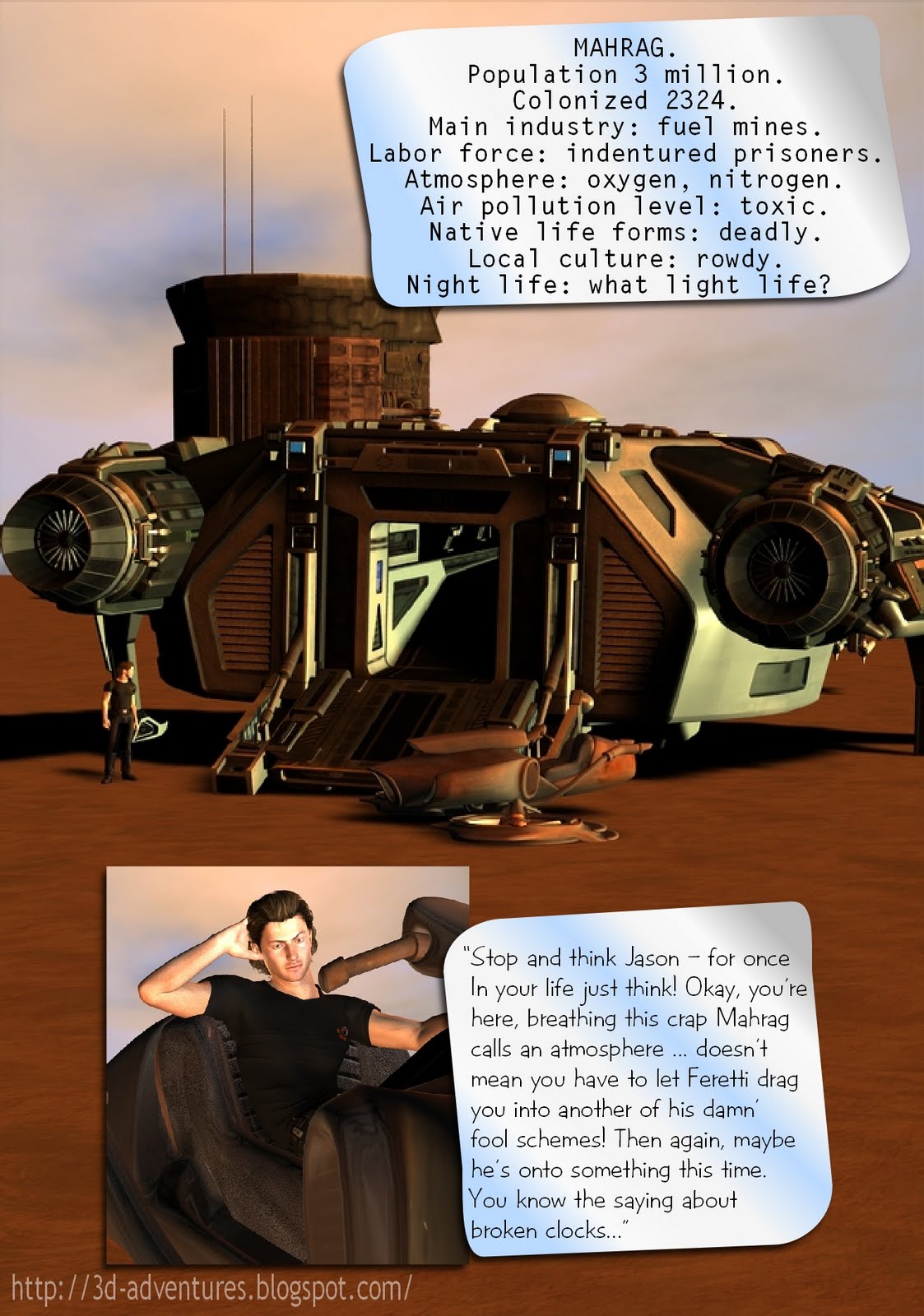 Adventures in 3D: Web comic art experiments, Phase 2