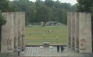 To Write and To Ride: Establishing Shot - The Pylons at Virginia Tech