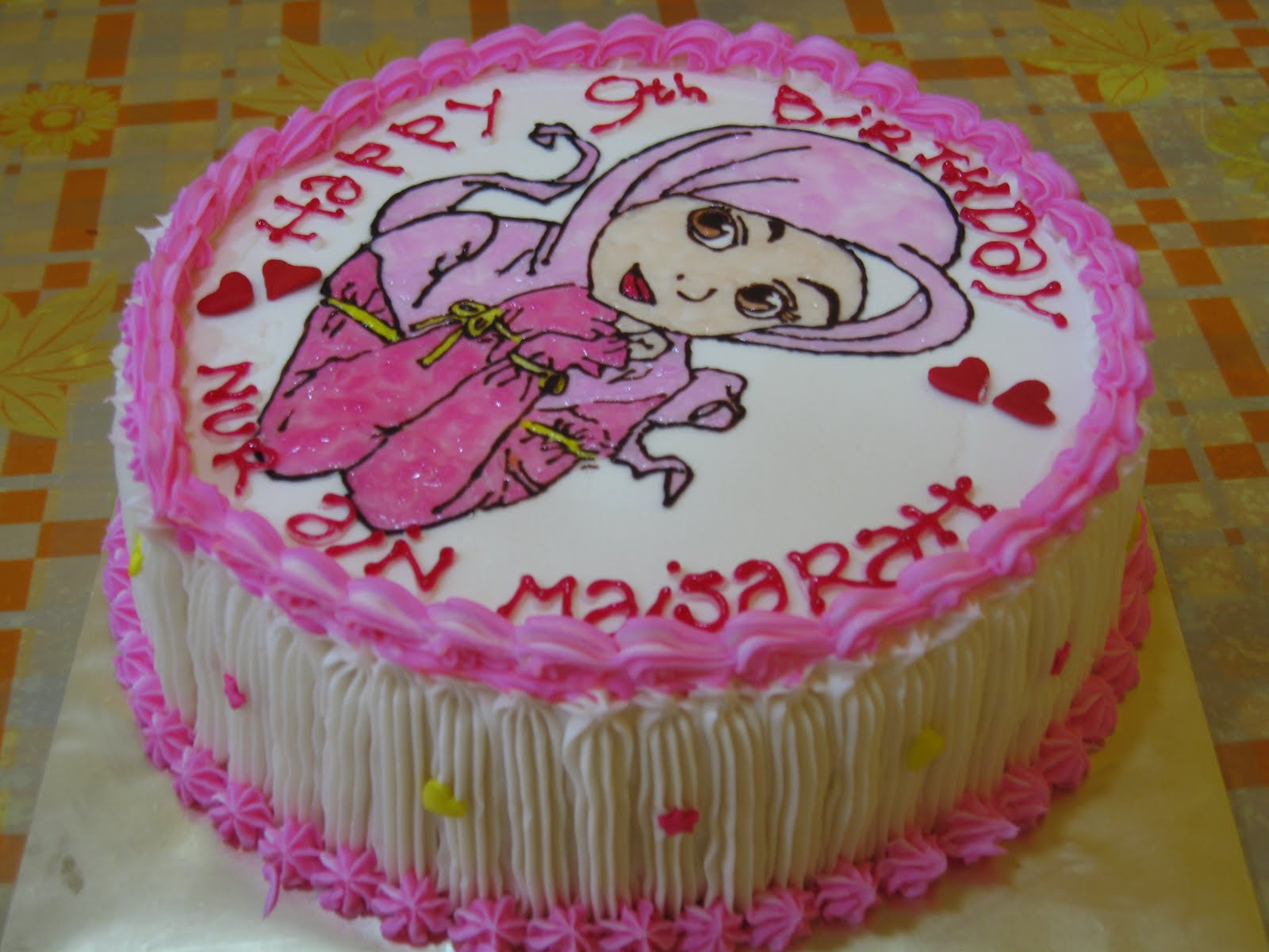 TRIBUTE 0F HEART: ana muslim birthday cake