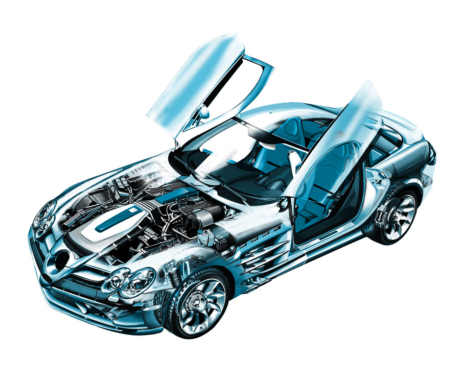 only rahul: Technical Illustration(car)