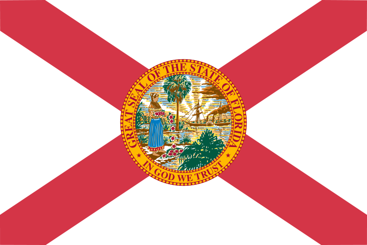 FLAGS AND COAT OF ARMS: USA,FLORIDA STATE