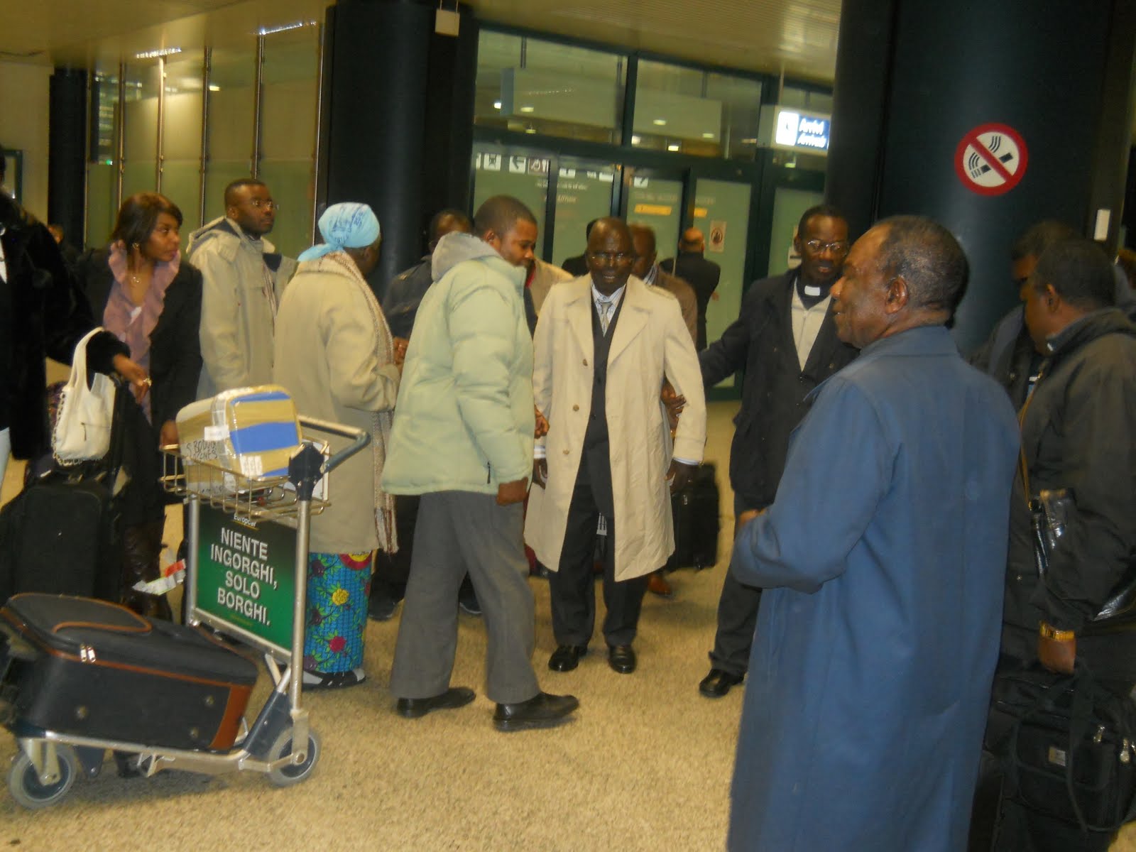 DIOCESE D'INONGO: la délégation d'Inongo arrivée à l'aéroport de Rome à ...