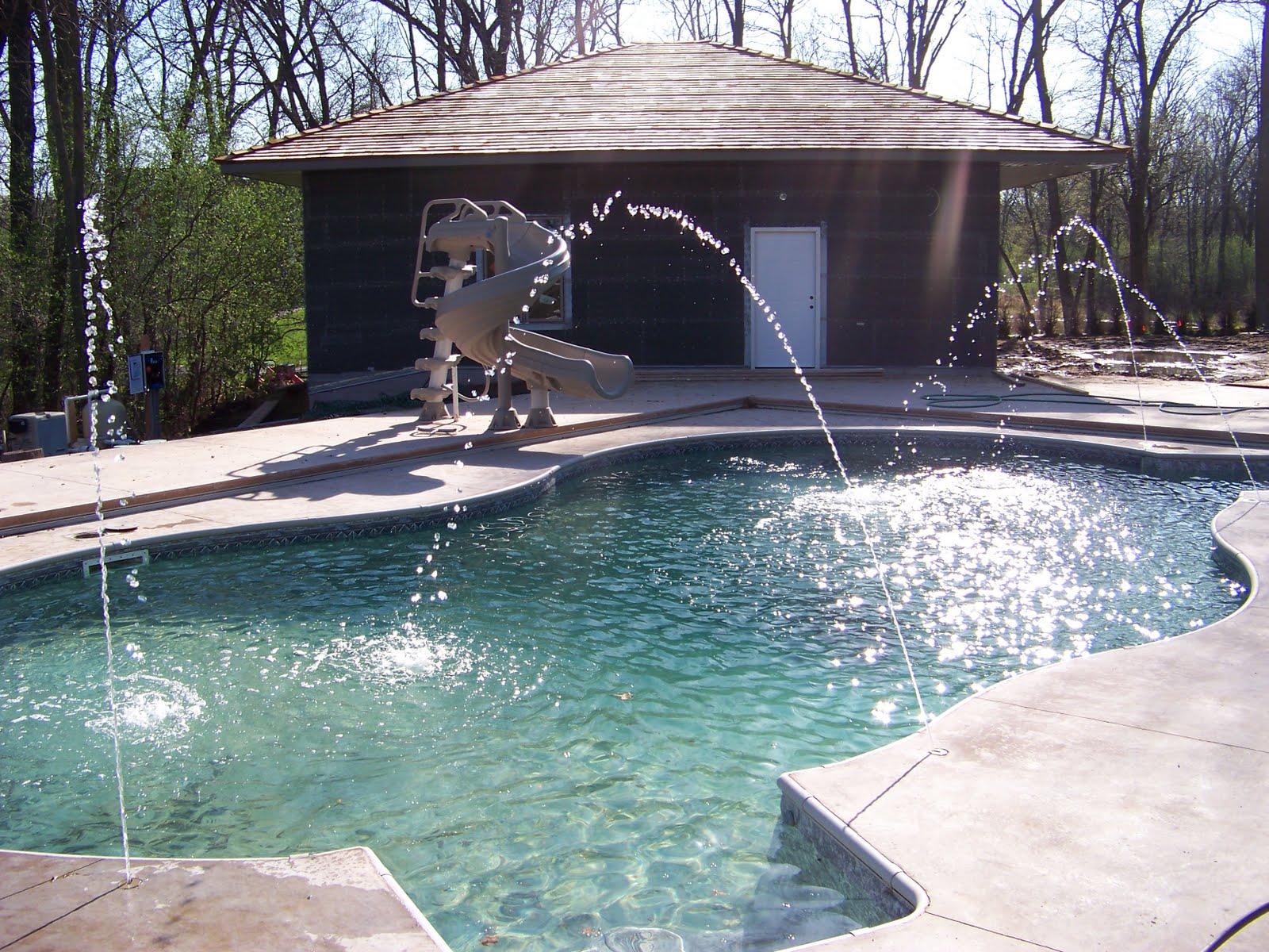 PENGUIN POOLS: Pool in a Pool cover with buddy seat, fountains, and G ...