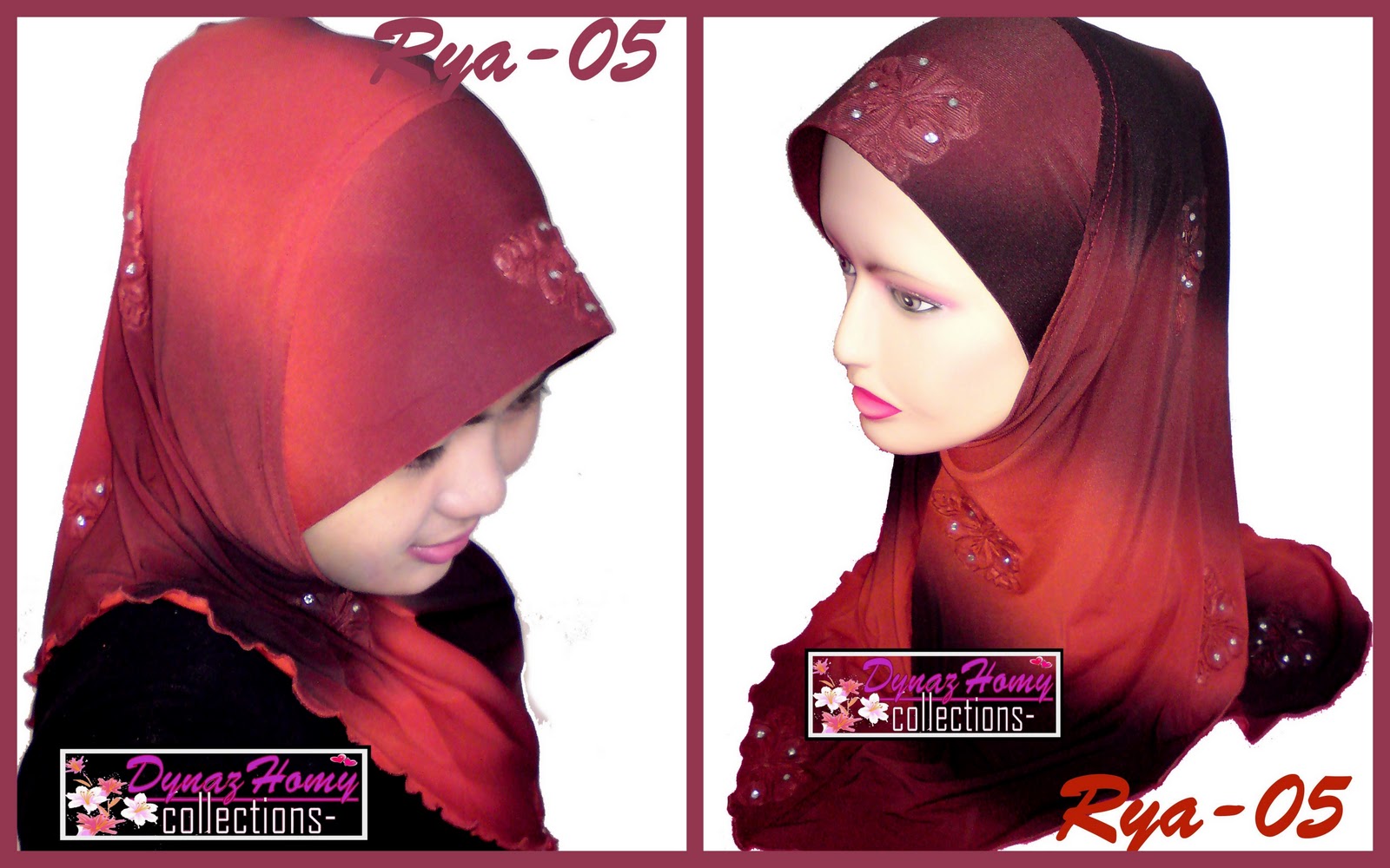 Dynaz Homy Collections: Tudung Aliya Bunga Raya..