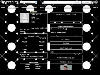 Tiny Myspace Layouts: Black and White Tiny Myspace Layouts