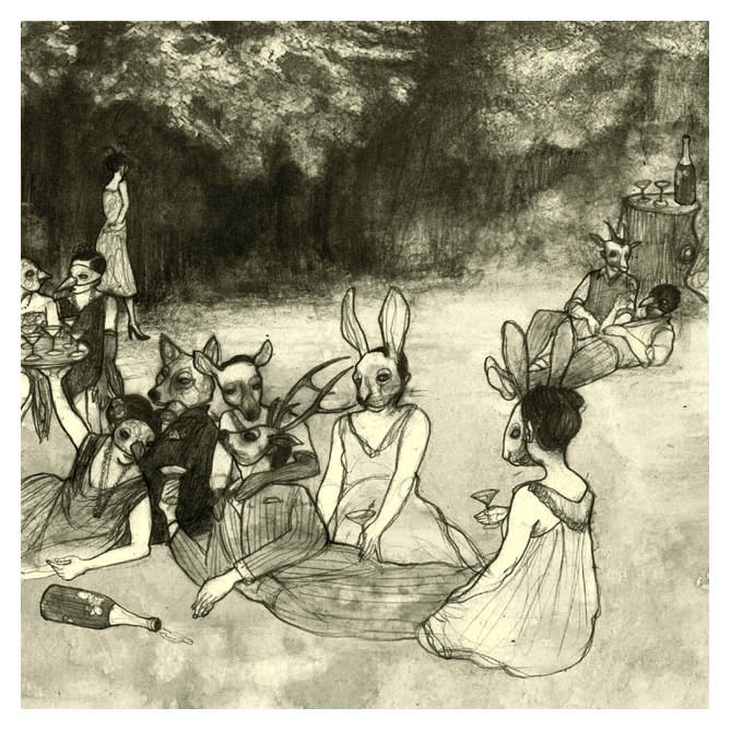 David Lupton illustration: Old roughs.