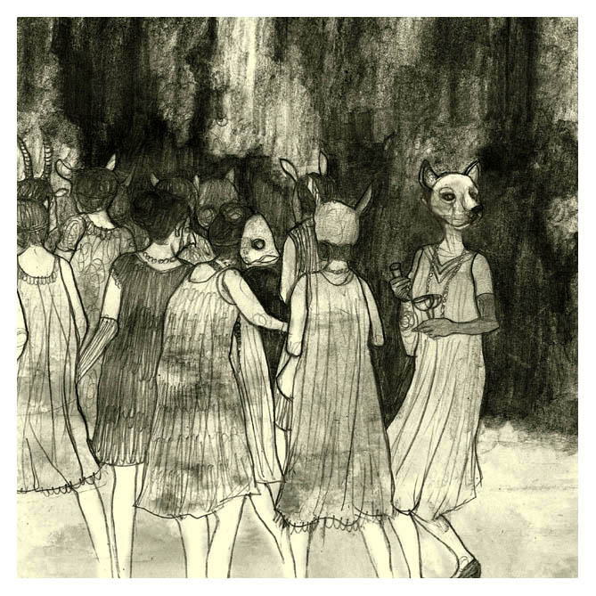 David Lupton illustration: Old roughs.