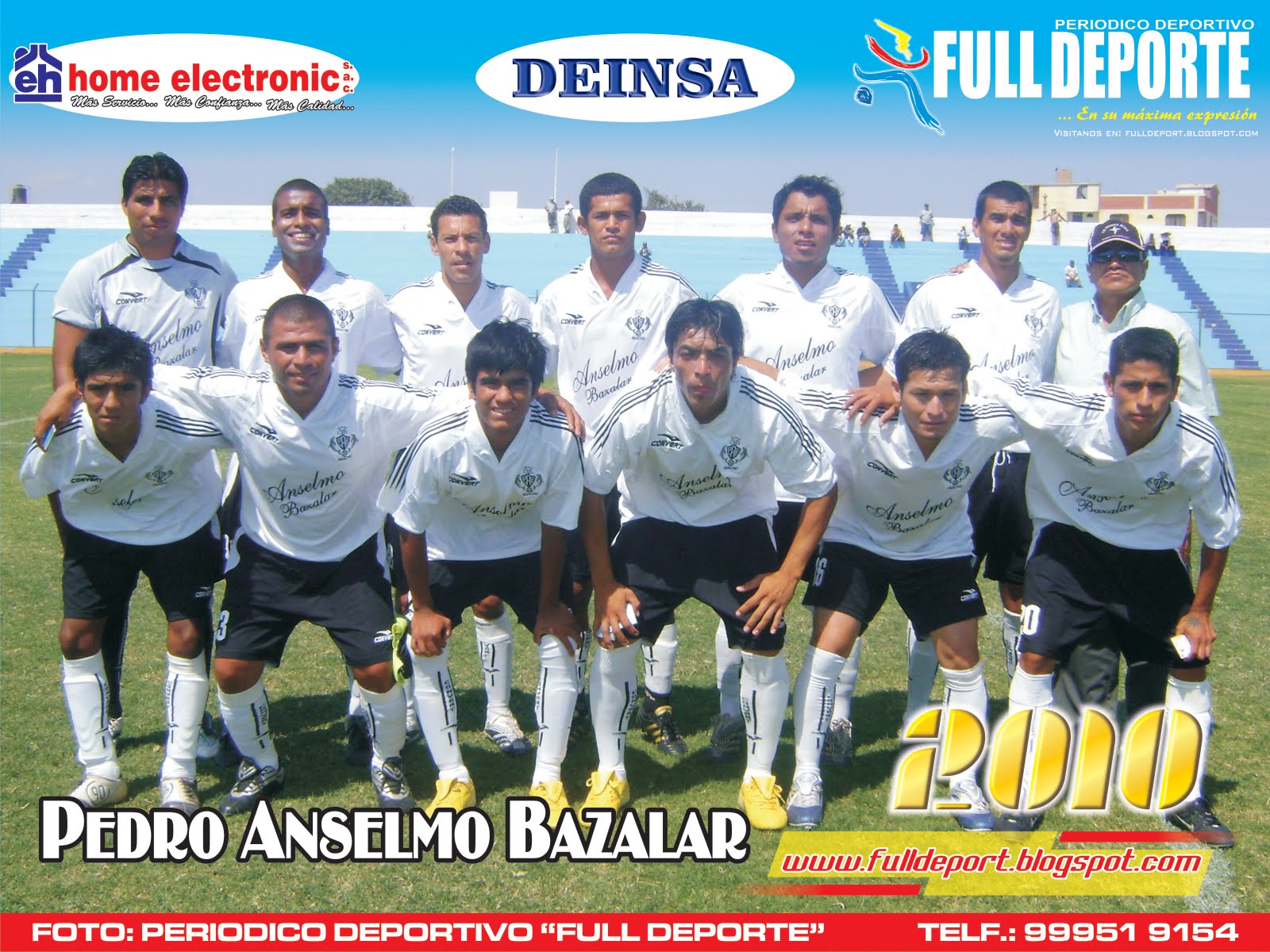 FULL DEPORTE: ANSELMO BAZALAR UNICO PUNTERO DEL FUTBOL HUACHANO