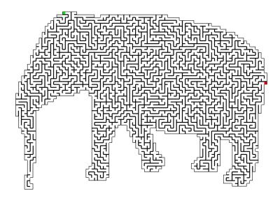 394. Elefántos labirintus