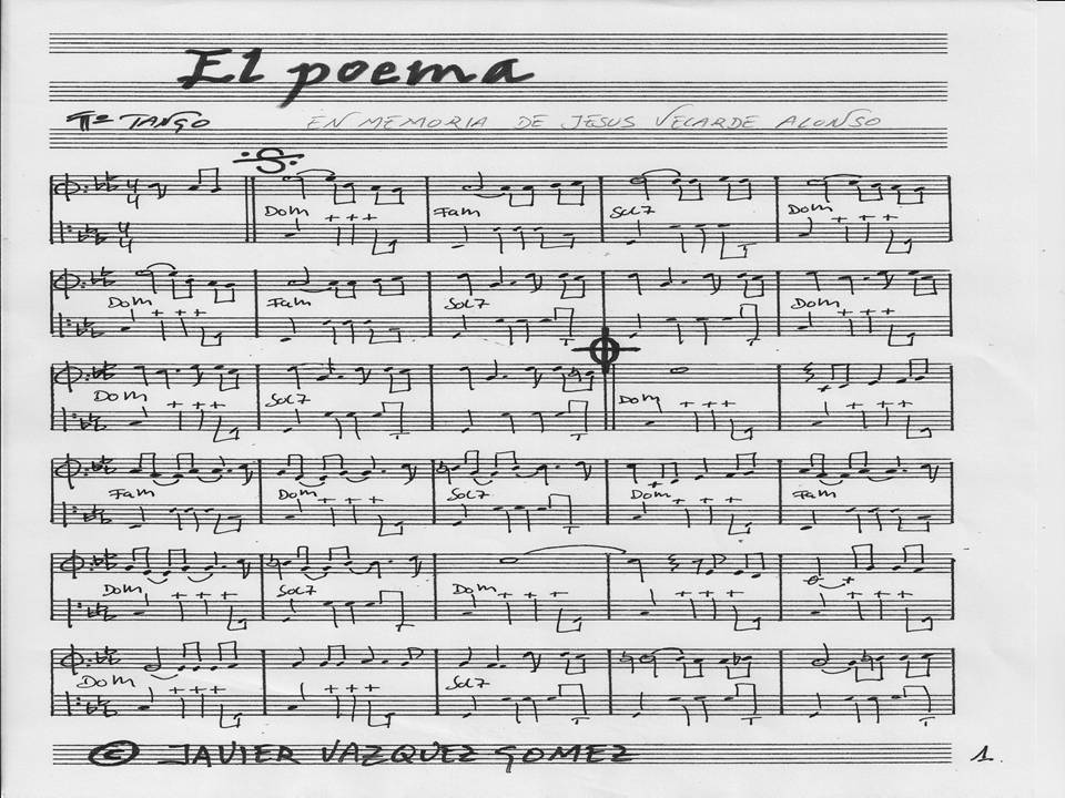 PARTITURAS GRATIS PARA ACORDEON: EL POEMA tango for accordion