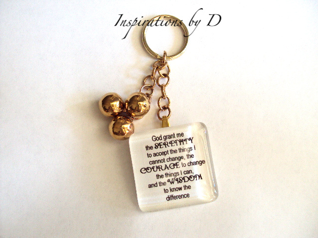 Inspirations by D: Serenity Prayer Key Chain