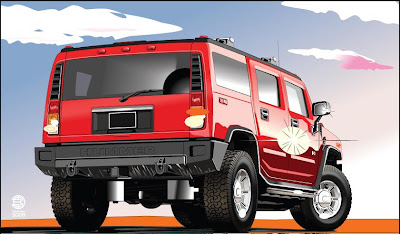 El Rincon del Teacher: Hummer Rojo Vectorizado