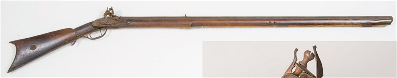 Contemporary Makers: Tennessee Iron Mounted Full Stock Flintlock Rifle