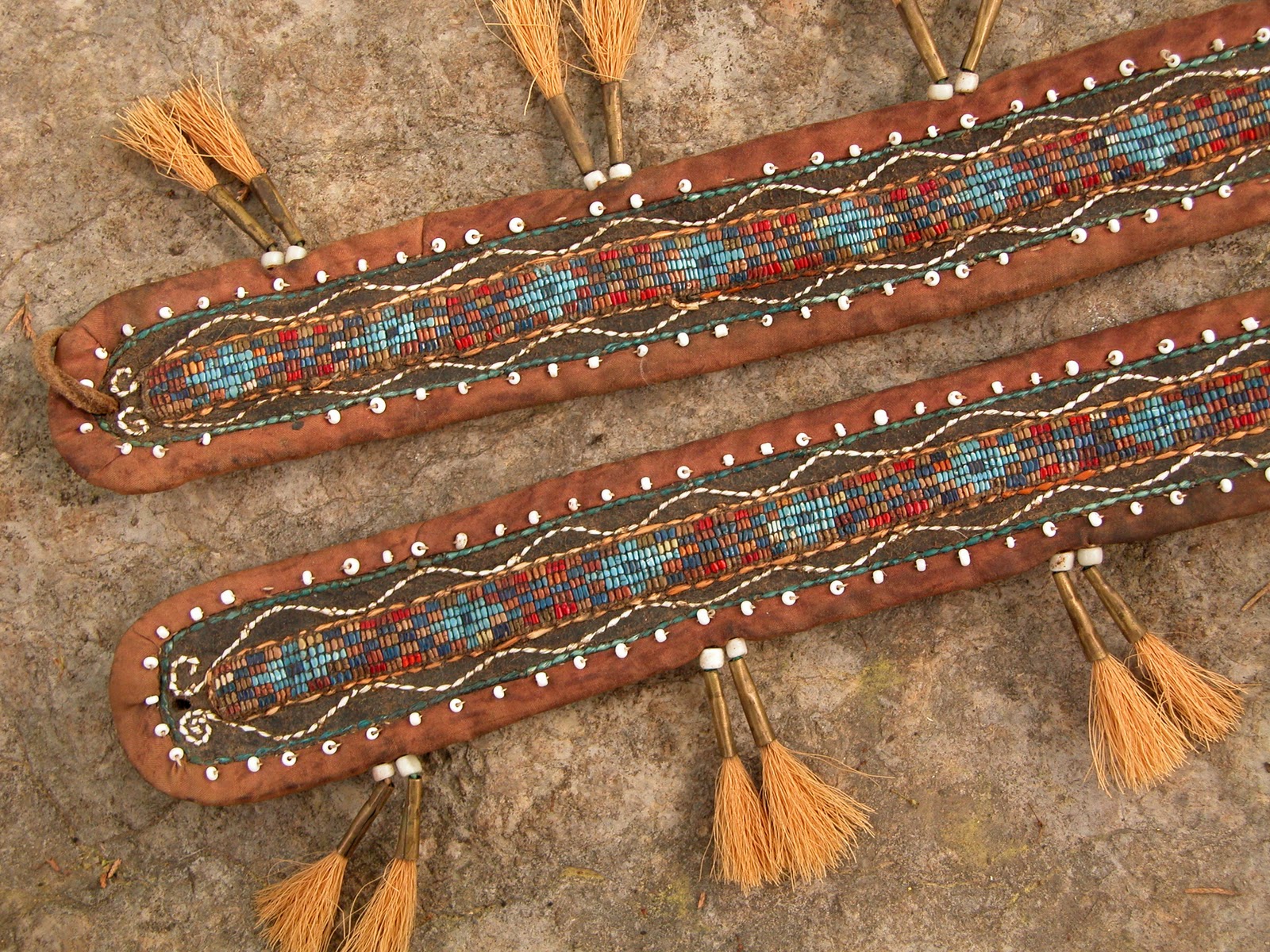 Contemporary Makers: Garters by Lally House with Loomed Quill Work