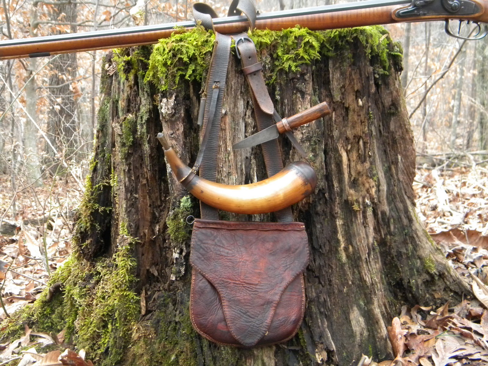 Contemporary Makers: Brian Barker Iron Mounted Rifle with Hunting Pouch ...
