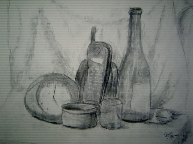 Con Làpiz Carbòn: Bodegones