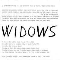 GASOLINE: Widows - Overscrupulous 7"